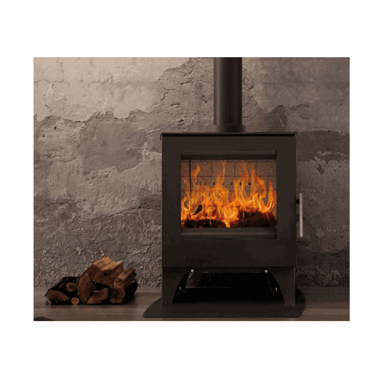 FLAMM 560 (on legs)– Closed Combustion Freestanding Fireplace - Braai ...